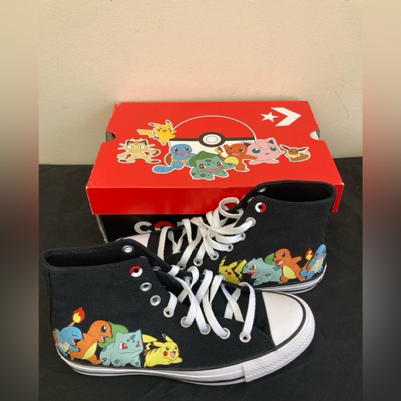 Pokemon | Shoes | Rare Converse Pokemon X Chuck Taylor All Star High ...